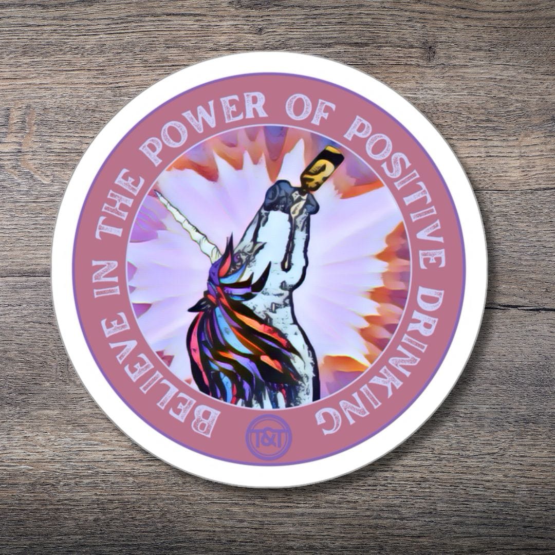 Positive Drinking Sticker – Tavern and Trail
